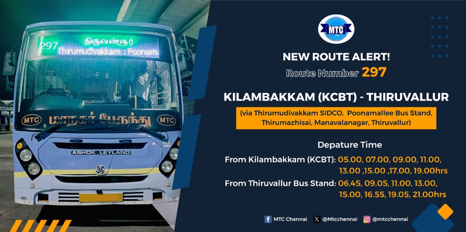 New MTC Bus Routes in Chennai